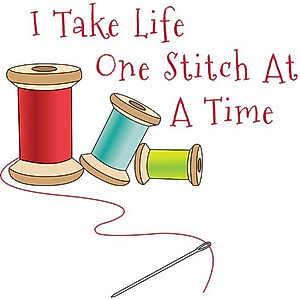 CafePress One Stitch At A Time Mugs Ceramic Coffee Mug, Tea Cup 11 oz