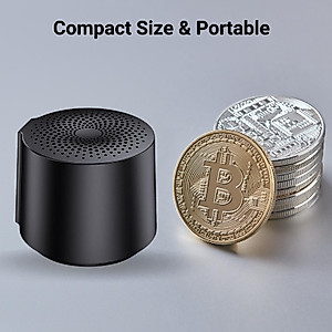 HOAIYO TWS Portable Wireless Speaker with Built in Mic and Play 2 Speakers Together (Gold)
