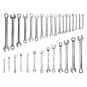 Wiha 30492 31 Piece Combination Wrench Tray Set - SAE and Metric