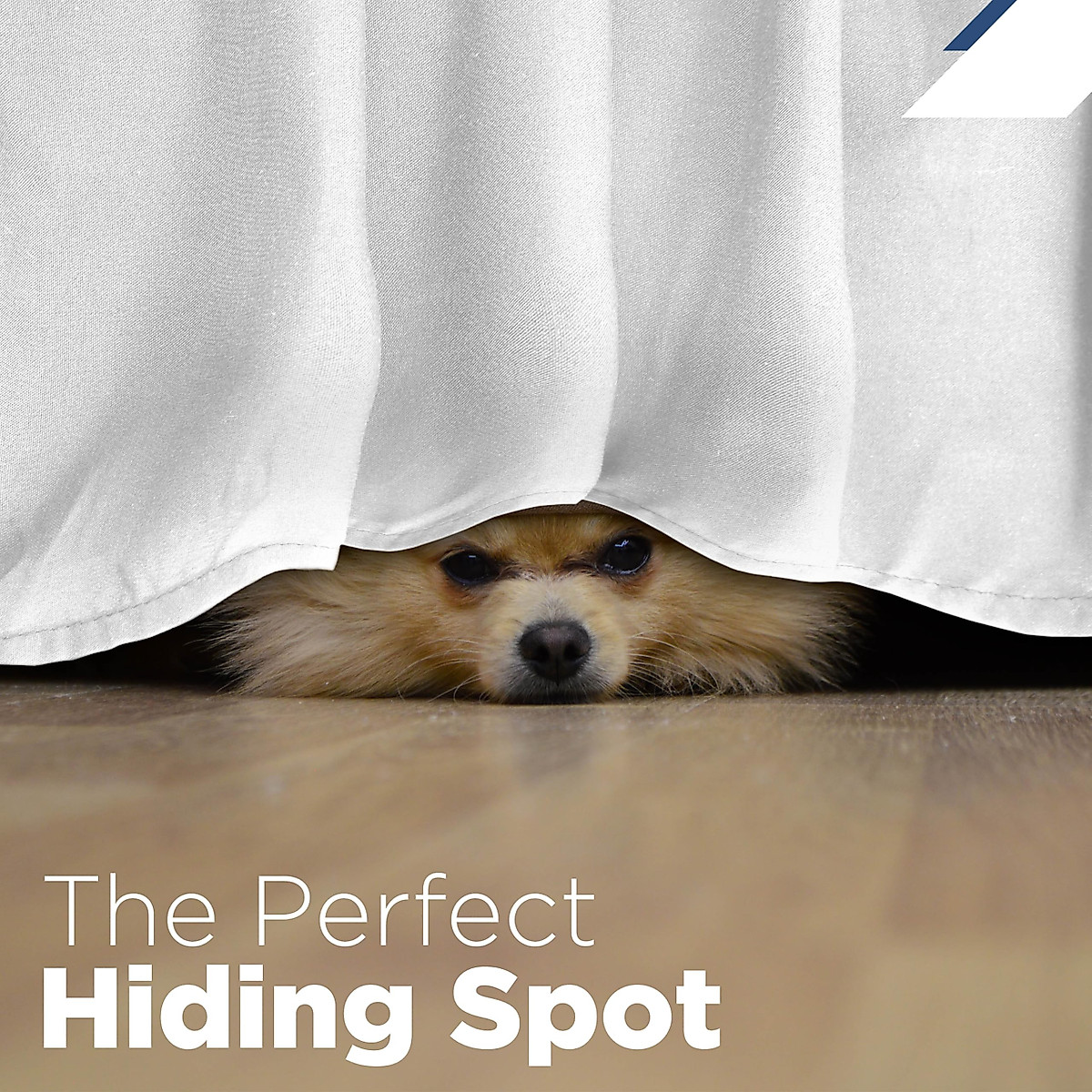 Martex Full Ruffle Bed Skirt | Easy Fit Bed Skirts | Microfiber Bed Skirt | 15 Inch Drop | Hotel Quality Bedskirt | White