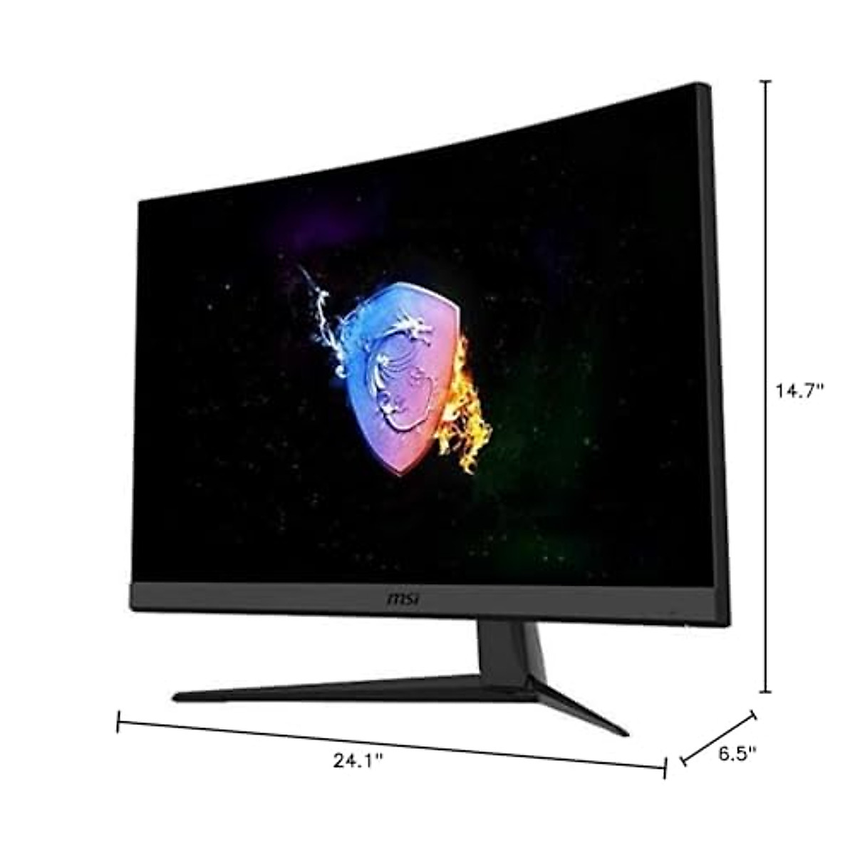MSI G27C6, 27" Gaming Monitor, 1920 x 1080 (FHD), VA, 165Hz, FreeSync, HDMI, Displayport, Tilt