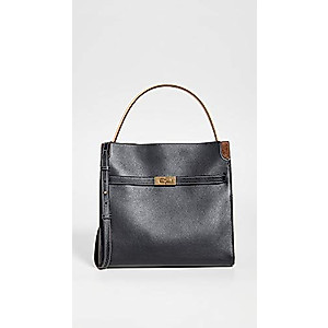 Tory Burch Women's Lee Radziwill Double Bag, Black, One Size