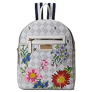 U.S. Polo Assn. Floral Diamond Backpack Grey One Size