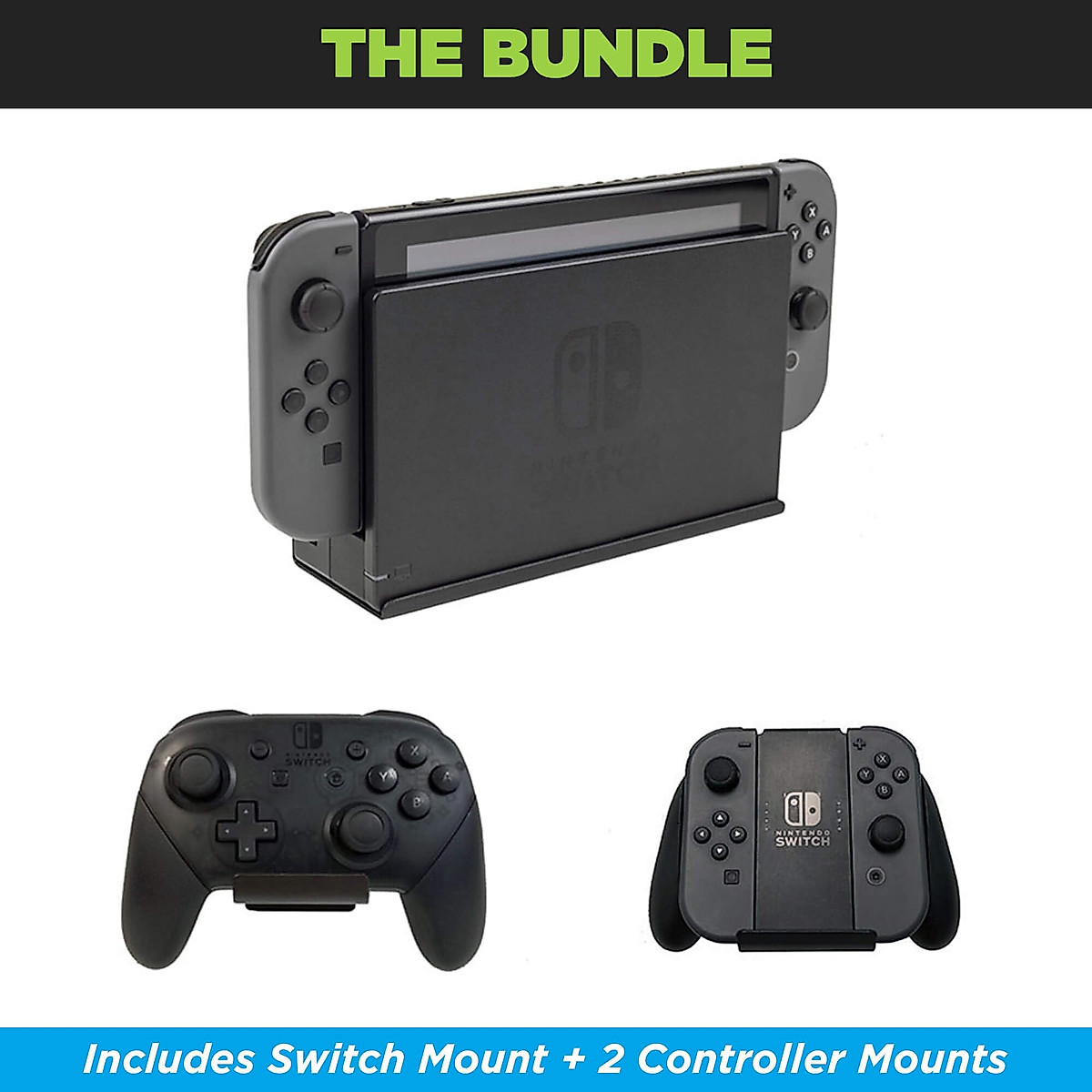HIDEit Mounts Switch Wall Mount for Nintendo Switch - Made in USA, Steel Mount for Nintendo Switch and Nintendo Switch OLED to Safely Store Your Switch Console