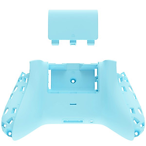 eXtremeRate Heaven Blue Replacement Side Rails + Back Shell + Faceplate for Xbox Series X/S Controller - Controller NOT Included