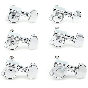 Grover 305 Series Midsize Rotomatics Machinehead Tuners 6-in-Line (Chrome)