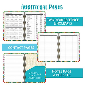 2023-2024 Planner - Weekly & Monthly Planner with Monthly Tabs, July 2023 to June 2024Daily Planner Yearly Agenda Calendar Organizer, Hardcover Elastic Closure (Bird01)