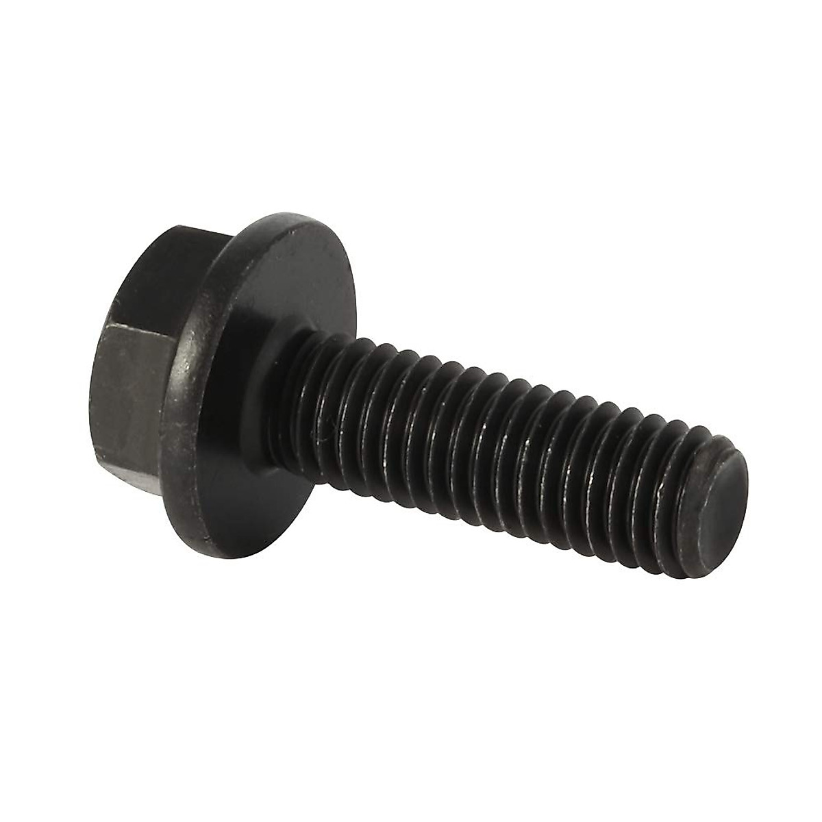 M8 x 20mm Flanged Hex Head Bolts Flange Hexagon Screws, Full Thread, Alloy Steel, Black Oxide Finish, Quantity 20