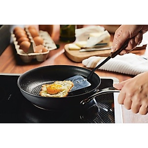 Anolon X SearTech Aluminum Nonstick Cookware Frying Pan, 8.25-Inch, Super Dark Gray