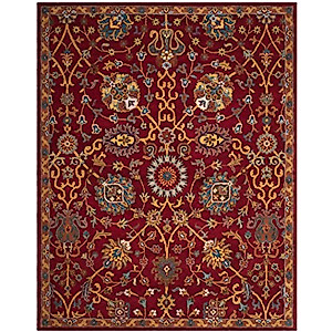 Safavieh Heritage Collection 11' x 15' Red HG655A Handmade Traditional Oriental Wool Area Rug
