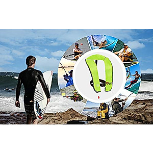 Eyson Inflatable Life Jacket Inflatable Life Vest for Adult Classic Automatic (Green Camouflage)