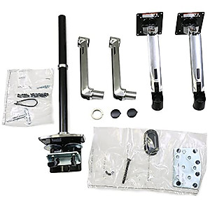 Ergotron – LX Quad Monitor Arm, VESA Desk Mount – for 4 Monitors Up to 40 Inches, 7 to 11 lbs Each – Polished Aluminum