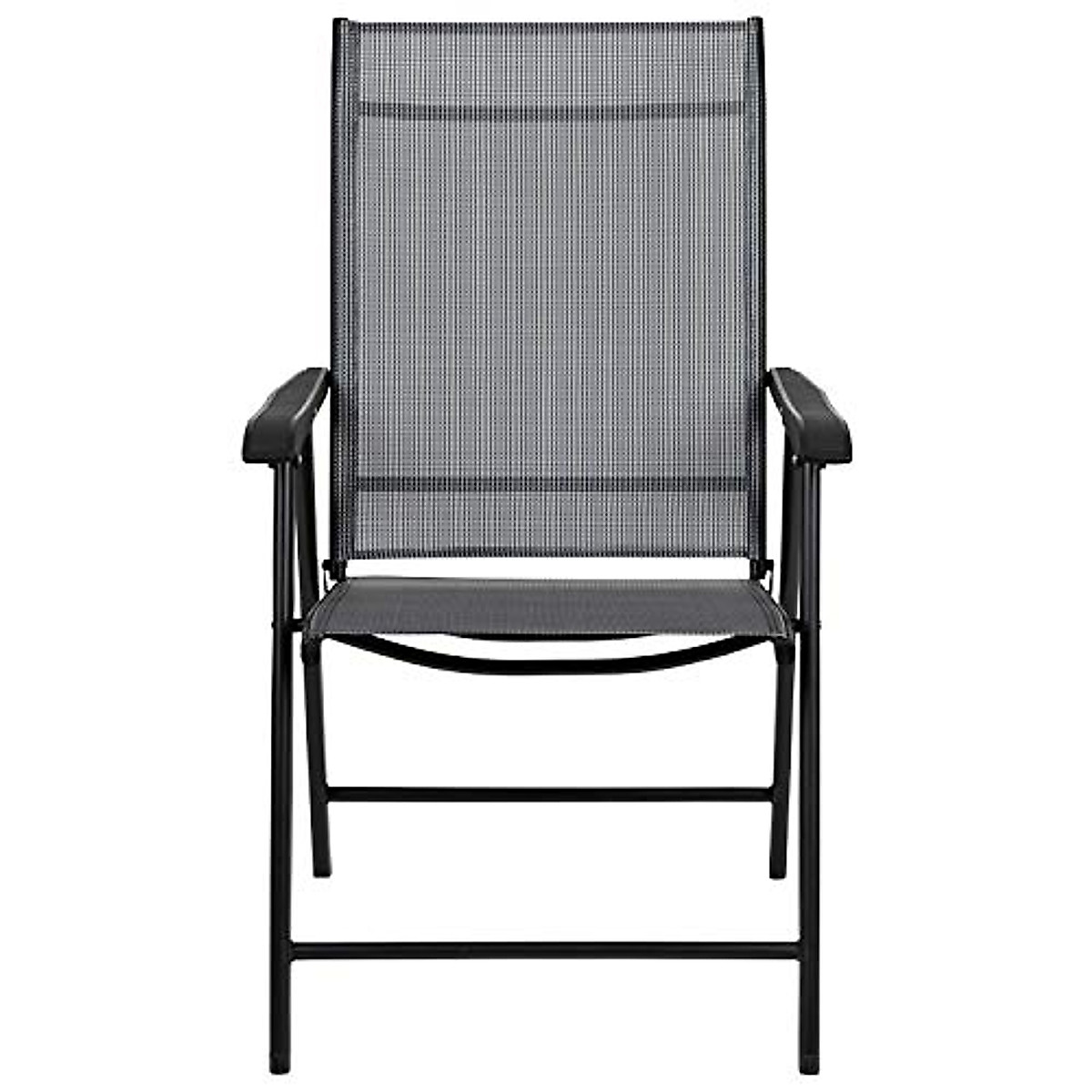 Flash Furniture Black Outdoor Folding Patio Sling Chair (2 Pack)
