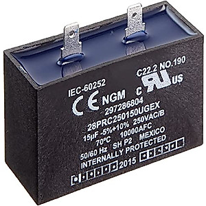 5304464438 Refrigerator Run Capacitor Compatible with Top Brand Replacement with 218909913, 3015552, 3017761, 3091424, 5303289028, 7218909913 and AP4315853