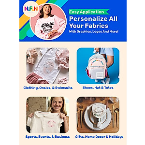 NuFun Activities Heat Transfer Paper for T Shirts, Light Fabrics, Inkjet Printable Iron-On Heat, 8.5 x 11 inch, Make Your own Custom T-Shirt (6 Sheets)