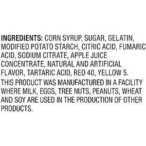 Trolli Peachie O's Rings, Sour Gummy Candy, 6.3 Ounce Bags (Pack of 8)