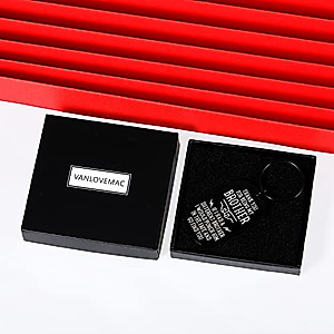 Brother Gifts Keychain for Brother from Sister Brother Funny Tank You Gift for Birthday Christmas Valentines Day Siblings Day Graduation for Big Little Brother Men Boys Stepbrother Brother in Law Cousin