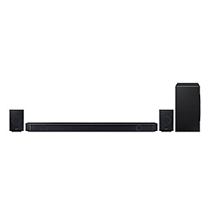 Samsung HW-Q990C 11.1.4ch Soundbar with Rear Speakers and Dolby Atmos with a Sanus SASB1-B1 Soundbar Mount; Holds up to 20LBS (2023)
