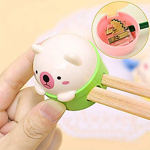 Cartoon Animal Pencil Sharpeners, Cute Two-Holes Plastic Pencil Sharpener, School Student Stationery Supplies (Set of 16)