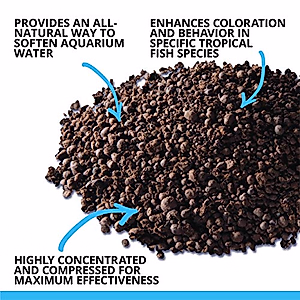 Fluval Aquatic Peat Granules, Chemical Filter Media for Freshwater Aquariums, Water Softener, 17.6 oz., A1465