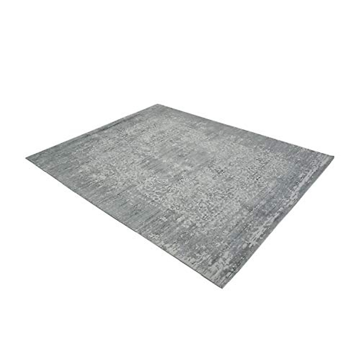Handmade Modern Contemporary Gray Area Rug 8 x 10