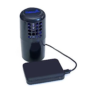 CarryiOn Portable Ionic Air Purifier and Surface Sanitizer Bundle—Includes Small Positive and Negative Air Ionizer that Neutralizes Viruses, Odors, and Allergens, Rechargeable Power Bank, Carrier Bag