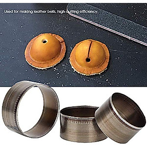 XILEWHZF Leather Cutting Dies Set,7 Pcs Leather Punching Tool,Shape Round Cutting Mold Punching Die Set for Handmade DIY Leather Craft