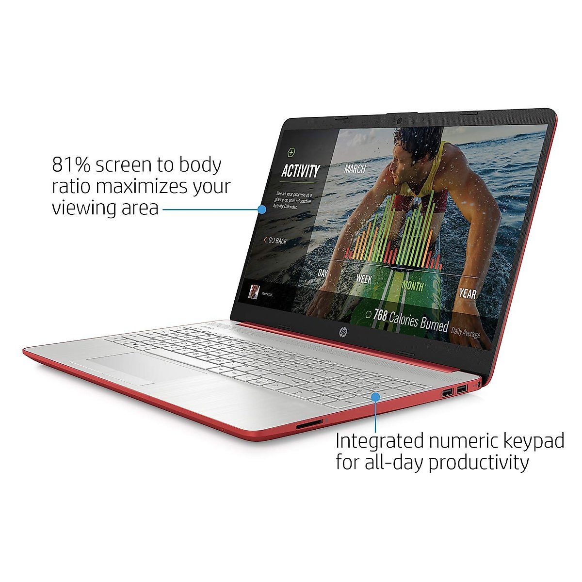 HP 2021 Newest Laptop Computer, 15.6" HD Display,Intel Pentium Dual-core N5000 Upto 2.7 GHz, 8GB DDR4 RAM, 128GB SSD, HD Webcam, HDMI, Bluetooth, WiFi, Win10 S, 10+ Hours Battery, w/Hubxcel Cables