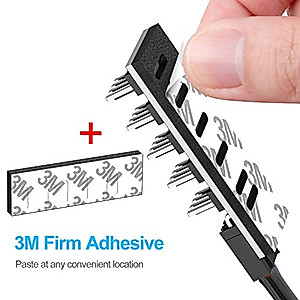 Motherboard PWM Fan Hub Splitter, 4 Pin Sleeved 1 to 5 Splitter 5 Way PC CPU Case Internal Cooling Case Fan Power Extension Splitter Adapter Cable for ATX Computer Case & Cooler Case Fans(15.7In)