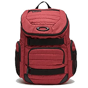Oakley Men's 30L Enduro 3.0 Big Iron Red Backpack for Hiking Backpacking Camping Traveling + BUNDLE with Designer iWear Collapsible Water Bottle with Carabiner