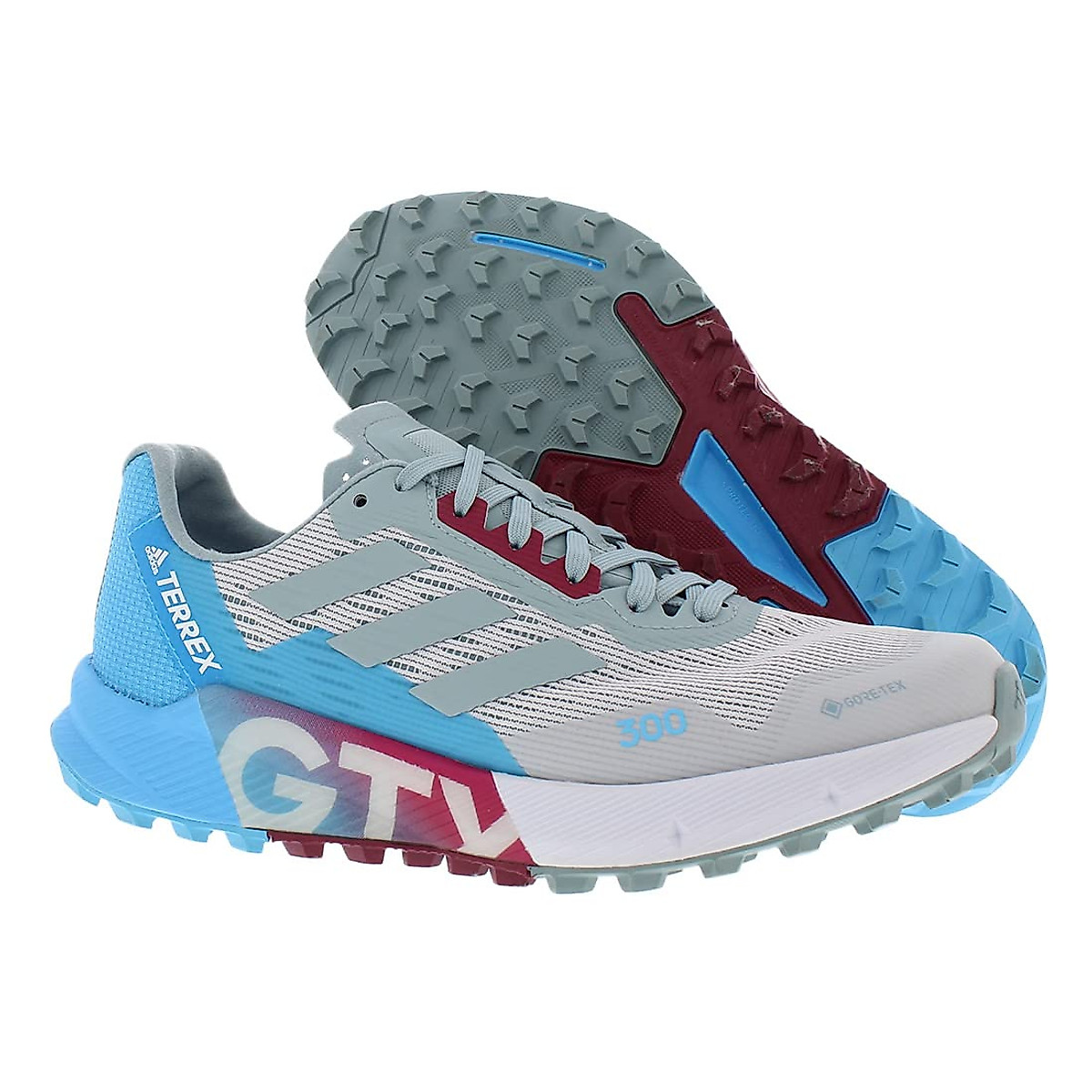 adidas Agravic Flow 2.0 Gore-TEX Trail Running Shoes Women's, Grey, Size 9.5