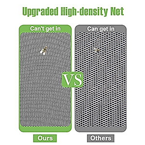 Lauon Food Covers, 1 Extra Large (40"X26") & 4 (17"X17"), 5 Pack White Mesh Plate Serving Tents, Pop-Up Umbrella Screen Tents, Jumbo Food Net for Outdoor Picnics Parties BBQ, Collapsible and Reusable