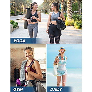 Ewedoos Yoga Bag Large Yoga Mat Bag Gym Duffle Bag Sports Tote Bag and Carriers Fits All Your Stuff for Yoga Travel Gym