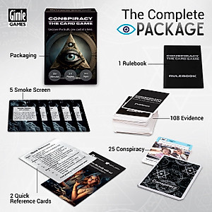 Conspiracy The Card Game | Easy-to-Play Bidding Game | Intriguing and Engaging Fun for Casual Gamers | Perfect for Family Game Night!