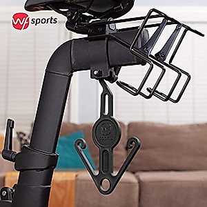 Shoe Hanging Hooks - Space-Saving Hanging Storage for Peloton Shoes, Sandals, Sneakers - Plastic Holder for Stationary Exercise Bikes - Organizer Hanger Cycling Accessories - Black