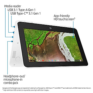 HP 4SH02UAR#ABA 2 in 1 Chromebook - x360 11 ae100 11 ae110nr 11.6 inches Touchscreen 1366 x 768 Celeron N3350 4 GB RAM 32 GB Flash Memory Refurbished Chrome OS Intel HD (Renewed)
