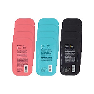 FREEMAN Facial Mask Variety Set: Clay, Peel-Off, Gel, & Mud Masks, Clearing, Hydrating, Detoxifying & Rejuvenating Skincare Essentials, Travel Facial Mask Kit, 12 Count