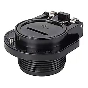 ATIE Pool Free Rotation Snap-Lock Vacuum Vac Lock Safety Wall Fitting W400BBKP/600-2201 for Zodiac, Hayward, Pentair Suction Pool Cleaners (Black)