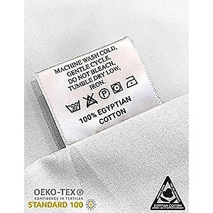 Kamas Egyptian Cotton Sateen Weave Pack of 2 Extra Large Pillowcase to Fit Your Oversized Pancake Large Huge & Gusseted Pillows (White, King Oversize- 23x43)