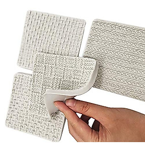Fondant Impression Mat, Sweater Texture Design Silicone Cake Decorating Supplies for Cupcake Wedding Cake Decoration