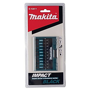 Makita E-12011 10 Piece Impact Black Bit Set