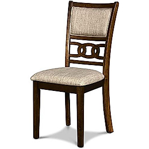 New Classic Furniture Gia 5-Piece Round Dining Table Set, 47-Inch, Cherry