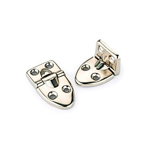 Highpoint 90 Degree Stop Hinge Nickel Plated 2-1/16" x 1-1/18" Pair