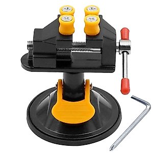 Wolfride Mini Table Vice Bench Vice Clamps for Woodworking, 360° Rotation