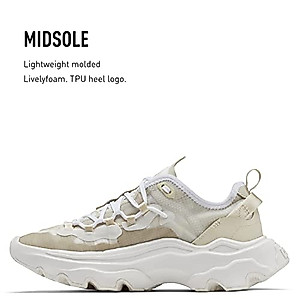 Sorel Women's Kinetic Breakthru Tech Lace Sneaker - White, Chalk - Size 7.5