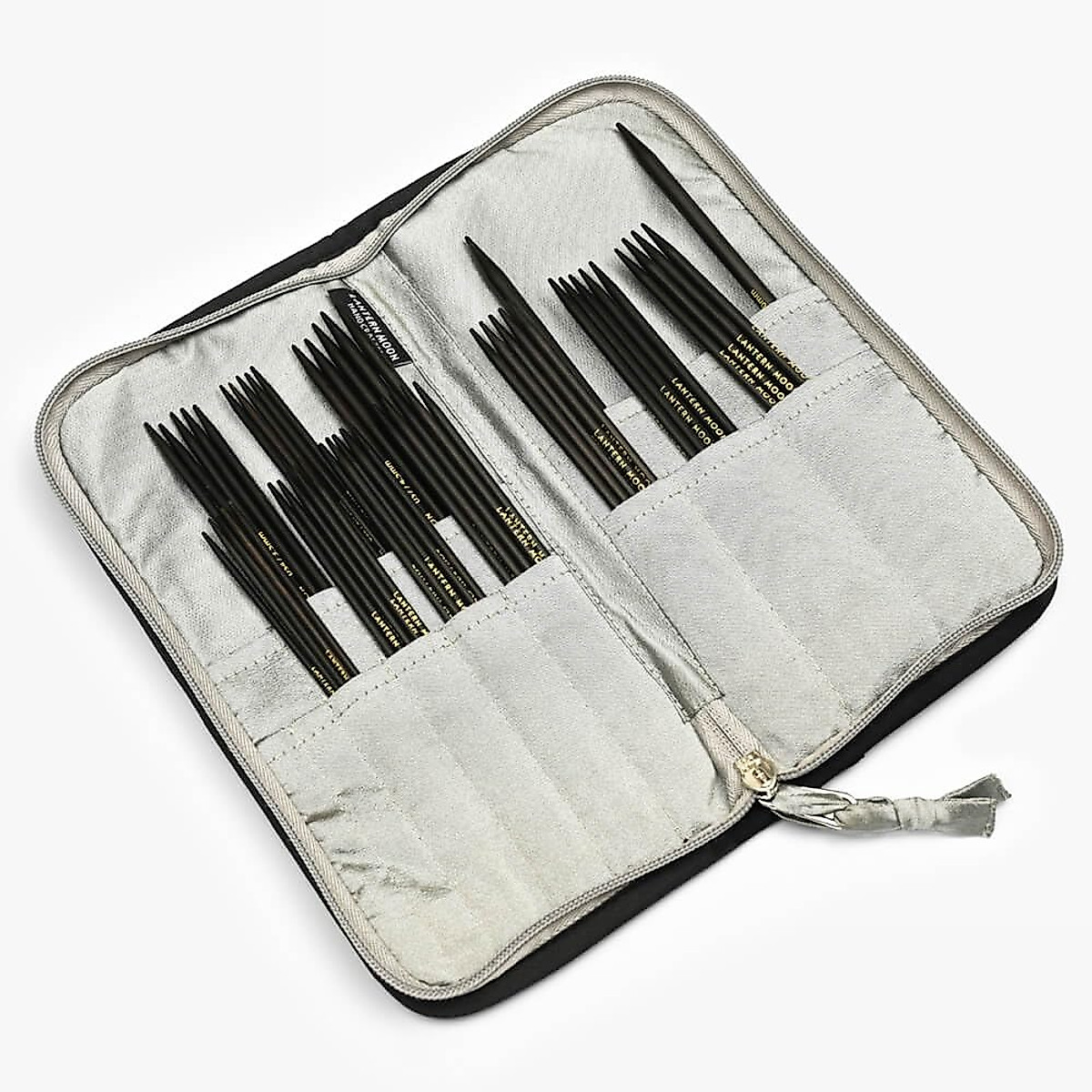 Yarn Ave Lantern Moon Double Pointed Needles Empty Case, Fabric Knitting Tools Bag, Straight Pins Storage (NOT Include Any Needles) (Ikat), LANTERN20CASE