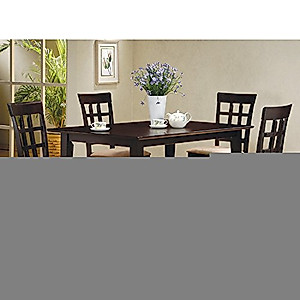 Coaster Furniture Gabriel Upholstered Dining Chairs (Set of 2) Side Chair Beige Microfiber Fabric Cappuccino Brown 100772