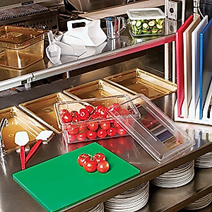 Rubbermaid Commercial Products Food Storage Box Lid for 2, 3.5, and 5 Gallon Sizes, Clear (FG331000CLR)