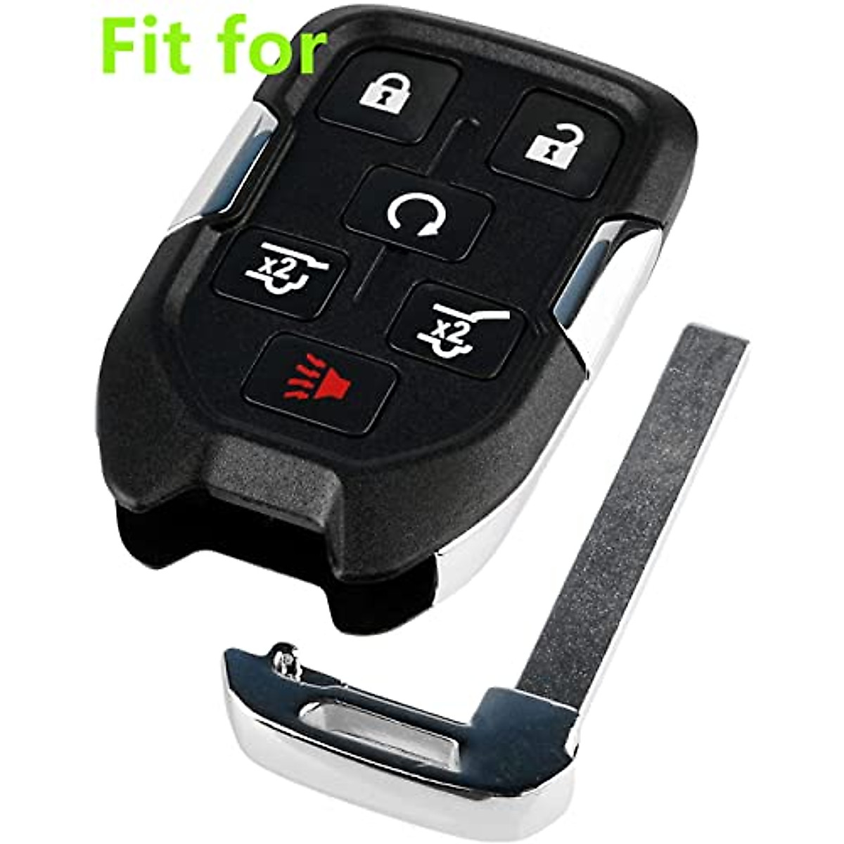 Silicone Smart Key Fob Cover Case Jacket Keyless Entry for Chevrolet Suburban Tahoe GMC Yukon XL HYQ1AA 6 Buttons Pink