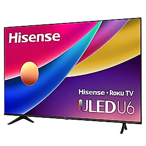 Hisense ULED 4K Premium 55U6GR Quantum Dot QLED Series 55-Inch Class Roku 4K Smart TV with Voice Remote